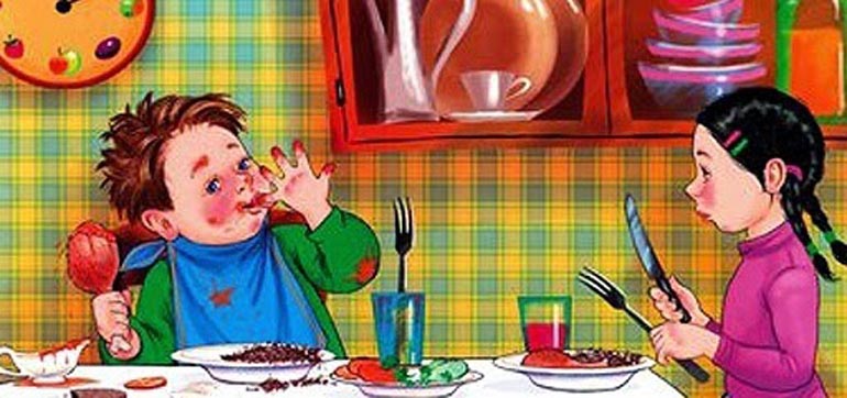 Etiketo pamokos: elgesio taisyklės prie stalo vaikams